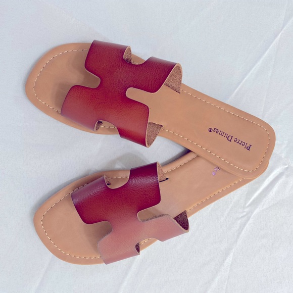 Pierre Dumas | Shoes | Pierre Dumas Tan Cognac Brown Faux Leather ...